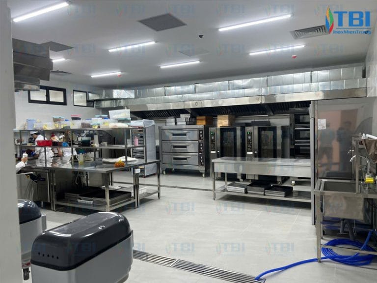 Thi công dự án bếp Lapin Bakery & Dessert Cafe ở Đà Nẵng